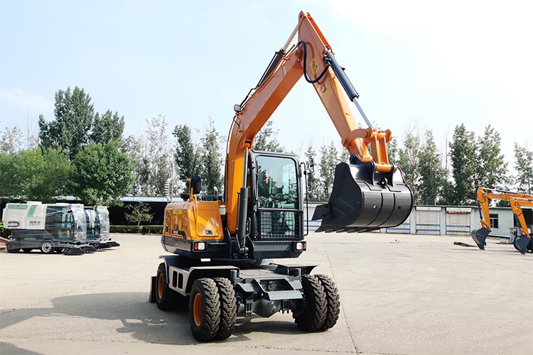 8.5 Ton hydraulic small wheel excavator for sale Factory_Manufacture ...